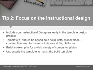 Using Templates to Create your own eLearning | PPT
