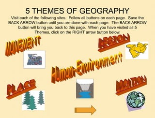 Using The 5 Themes Of Geography With Native Americans | PPTX