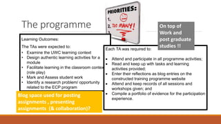 The blog as a tool for shaping a potential connectivist learning context | PPTX