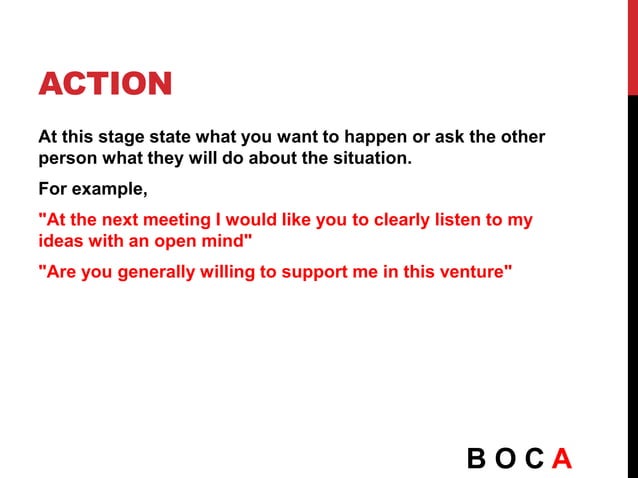 Using the BOCA model | PPTX