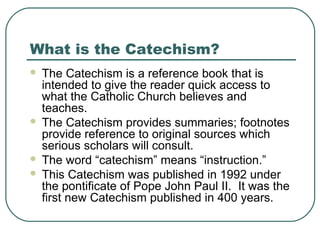 Using the catechism of the catholic church.2013.rcia.storms | PPT