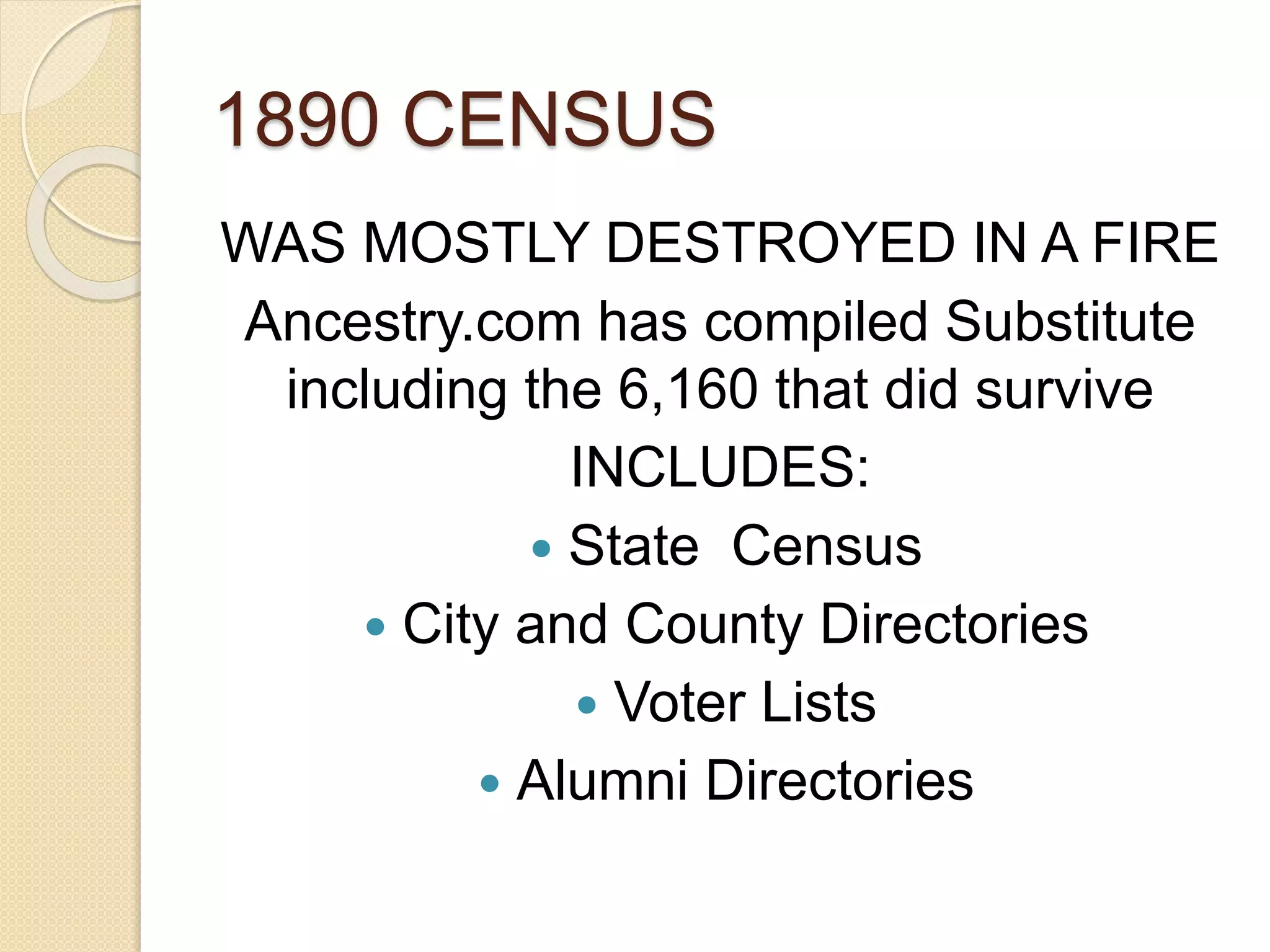 Using the Census to Grow Your Family Tree | PPTX