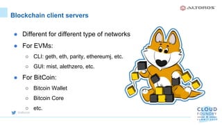 Using the Cloud Foundry and Kubernetes Stack as a Part of a Blockchain ...