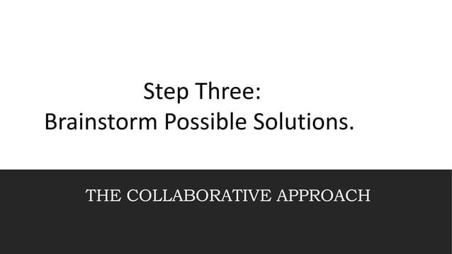 Using the collaborative approach | PPTX