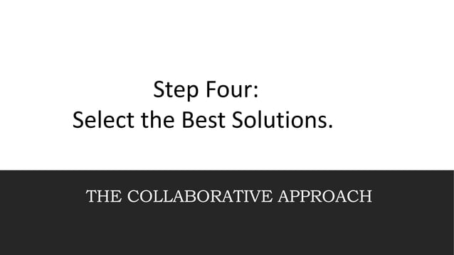 Using the collaborative approach | PPTX