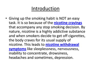 Using the commit lozenge to stop smoking | PPTX