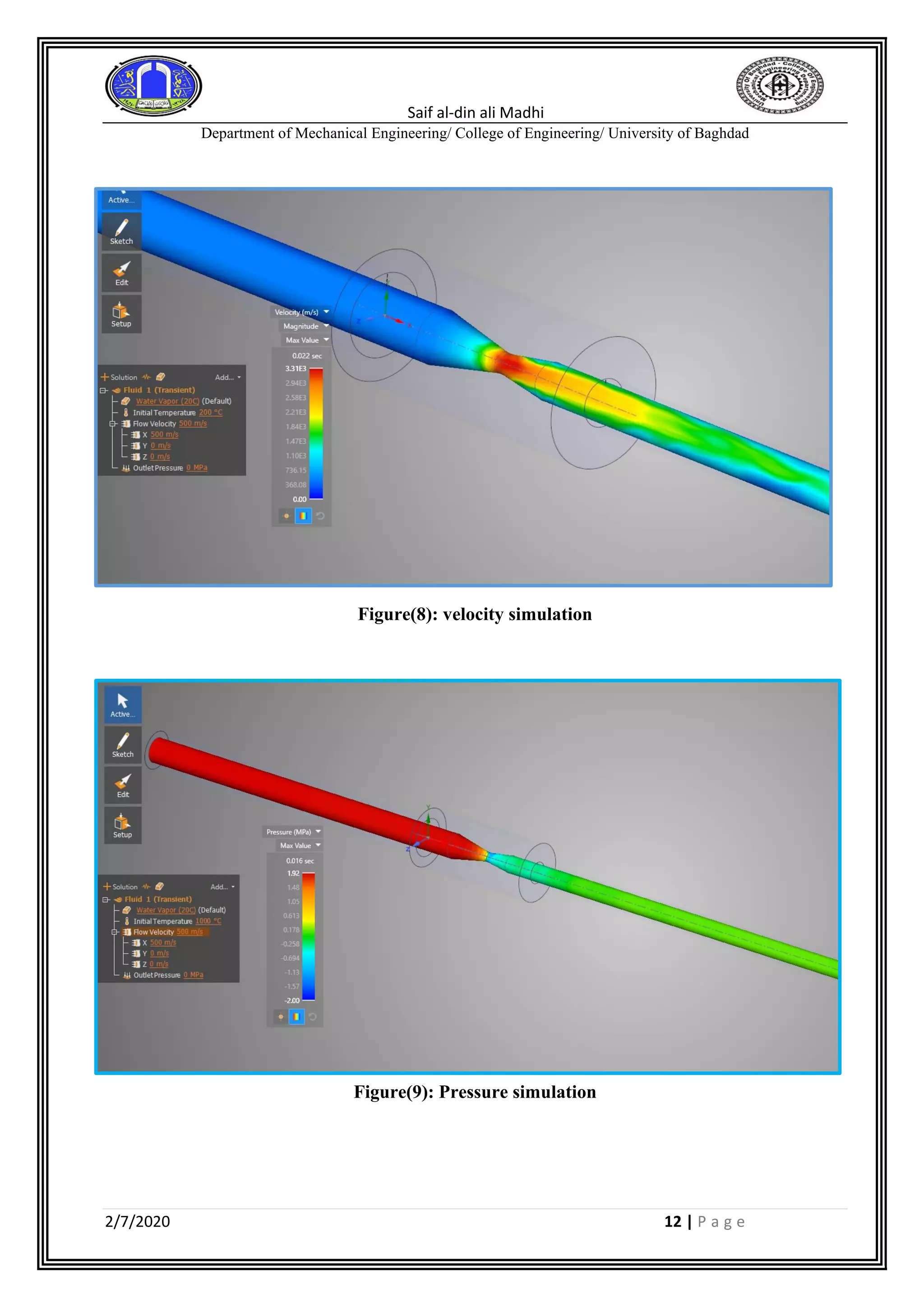 Using the convergent steam nozzle type in the entrance | PDF
