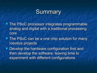 Using the Cypress PSoC Processor | PPT