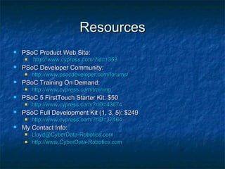 Using the Cypress PSoC Processor | PPT