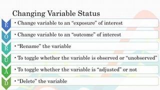 Using the DAGitty software | PPTX