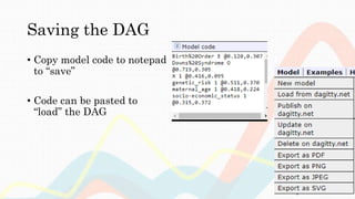 Using the DAGitty software | PPTX