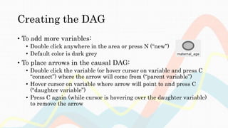 Using the DAGitty software | PPTX
