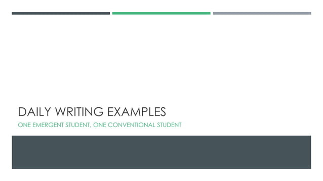 Using the Developmental Writing Scale: Jane Farrall & Molly Sharp | PPT