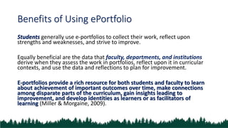 Using the D2L ePortfolio Tool as a High Impact Practice | PPTX