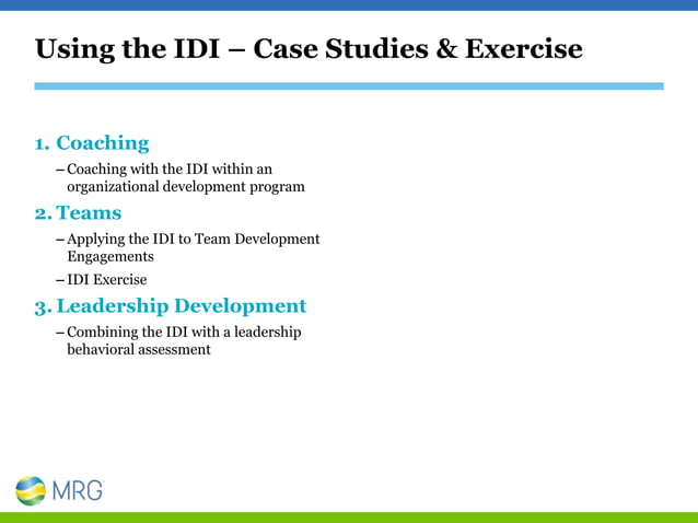 Using the IDI to Reveal Motivation and Unlock Potential | PPTX | Resume ...