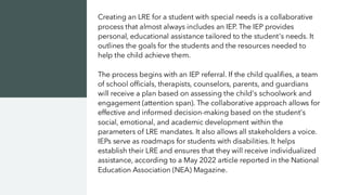 Using the IEP to Assist Students with Special Needs to Learn | PPT