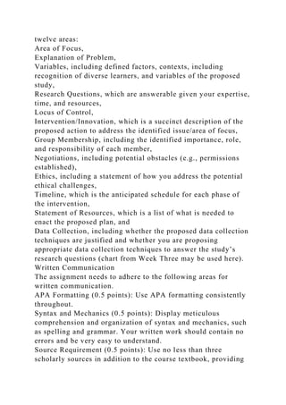 Using the information attached you will be creating a Action Researc.docx