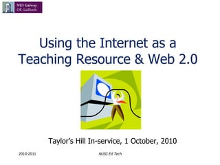 Using the internet as a resource slideshare version | PPT