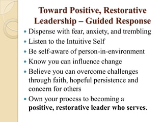 Using the intuitive self to strengthen leadership | PPTX | Mental ...