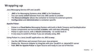 Using the JMS 2.0 API with Apache Pulsar - Pulsar Virtual Summit Europe 2021 | PPT