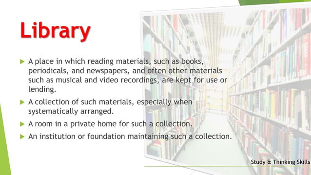 Using the library | PPT