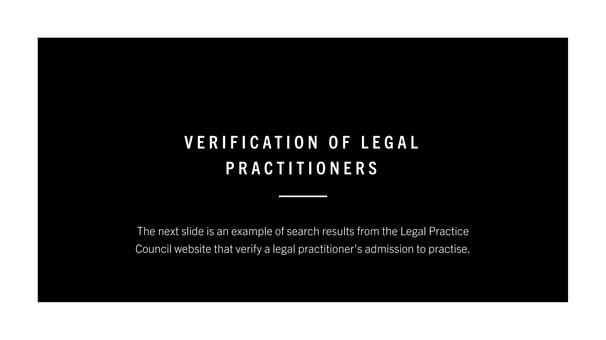 The South African Legal Practice Council Website: How to Verify a Legal ...