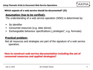 Using Thematic Grids to Document Web Service Operations | PDF