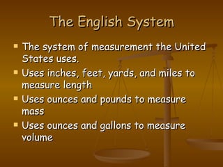 Using the metric system | PPT