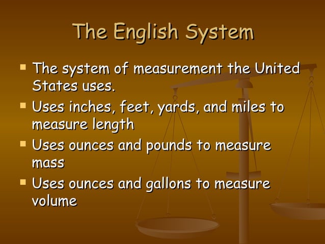 Using the metric system | PPT