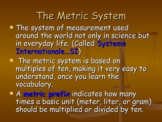 Using the metric system | PPT