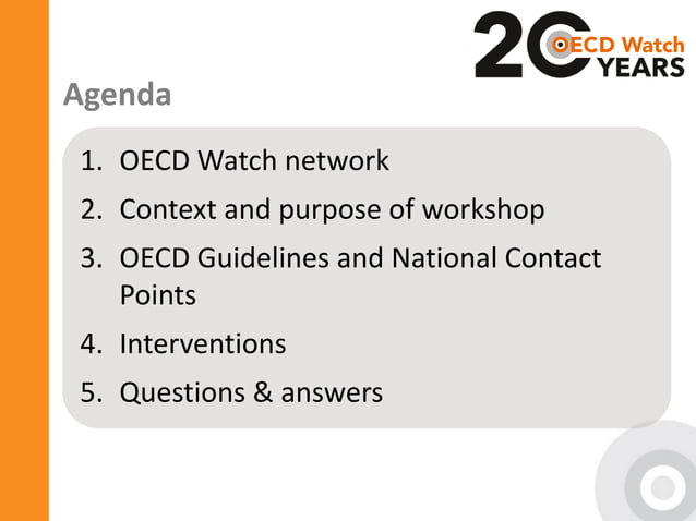 Using the OECD Guidelines for change - Central and Eastern Europe ...