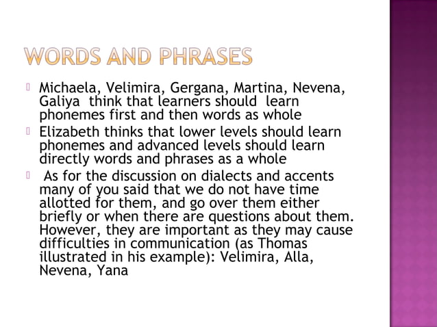 Using the phonemic script | PPT