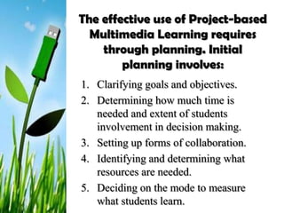 Using the project based multimedia as a teaching-learning strategy | PPTX