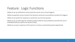 Using the Qualtrics Research Suite as a Training LMS | PPT
