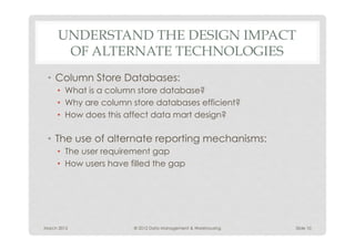 Using the right data model in a data mart | PDF