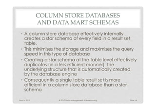 Using the right data model in a data mart | PDF | Databases | Computer ...
