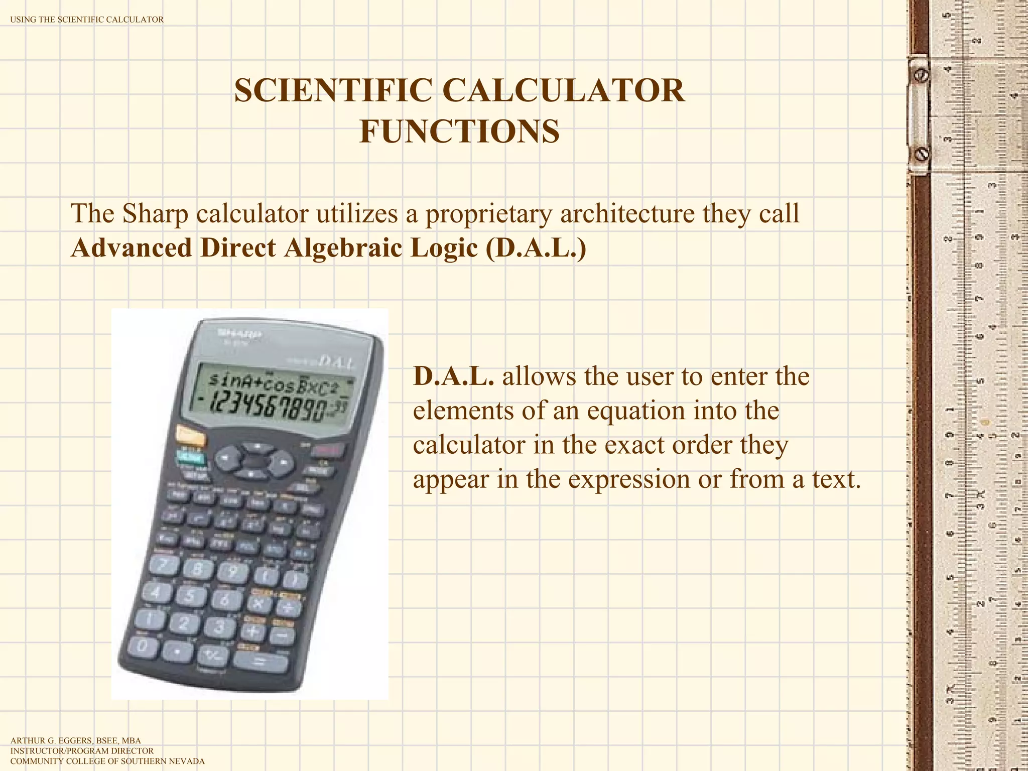 Using the scientific calculator | PPT