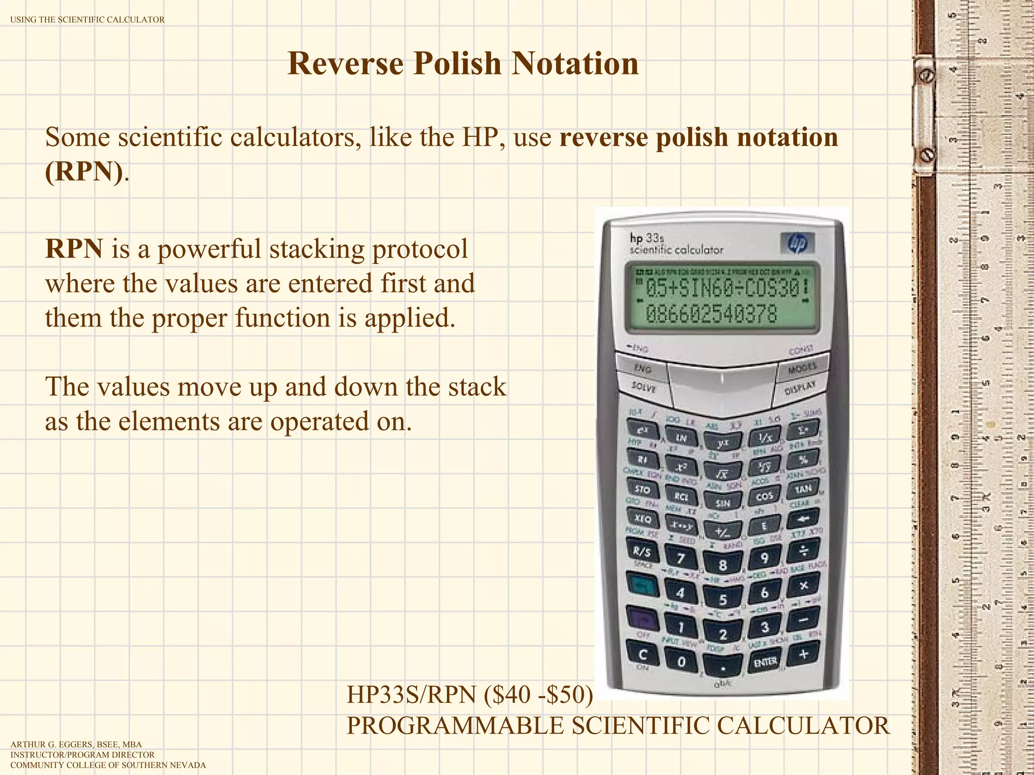 Using the scientific calculator | PPT
