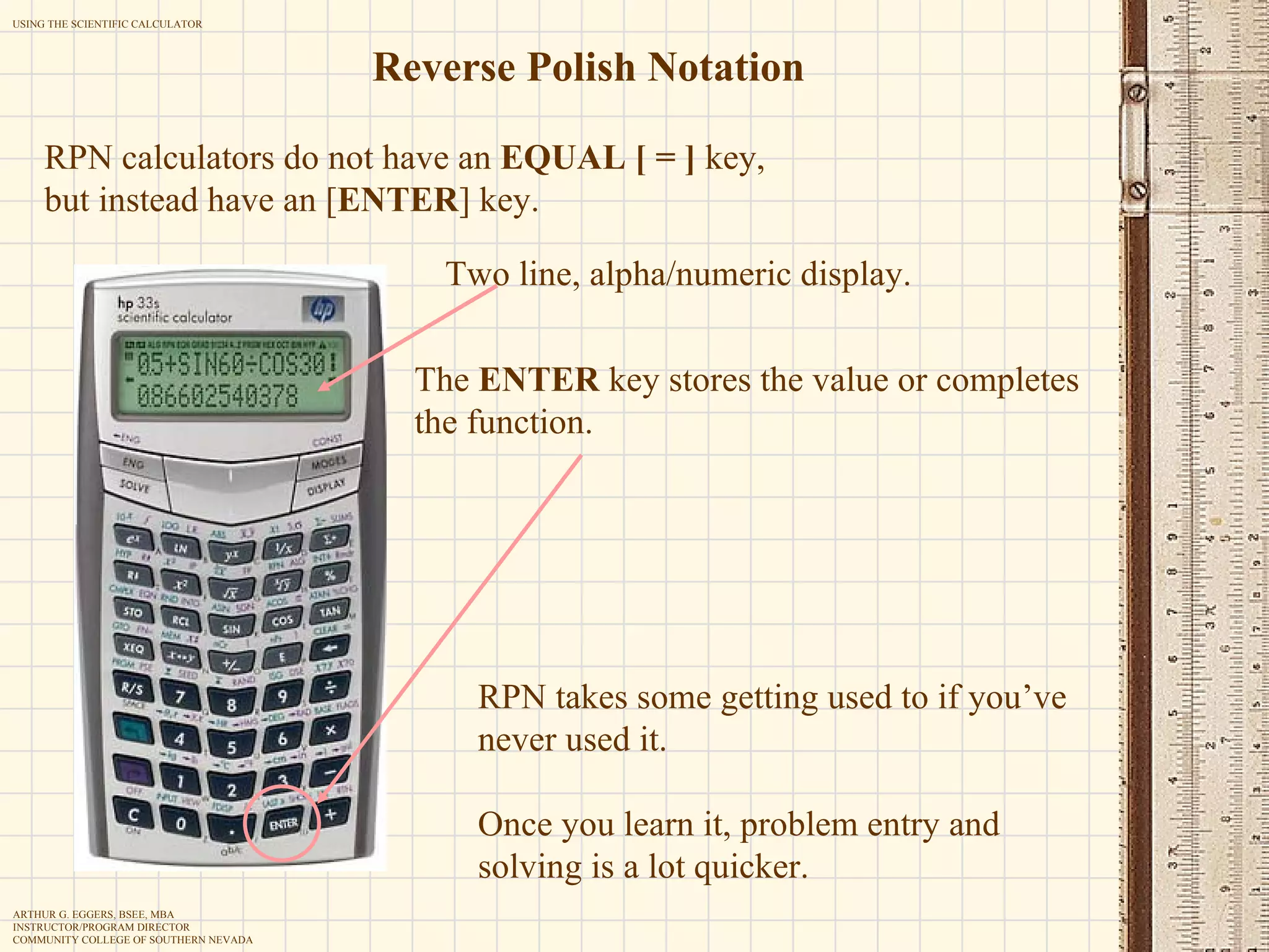 Using the scientific calculator | PPT
