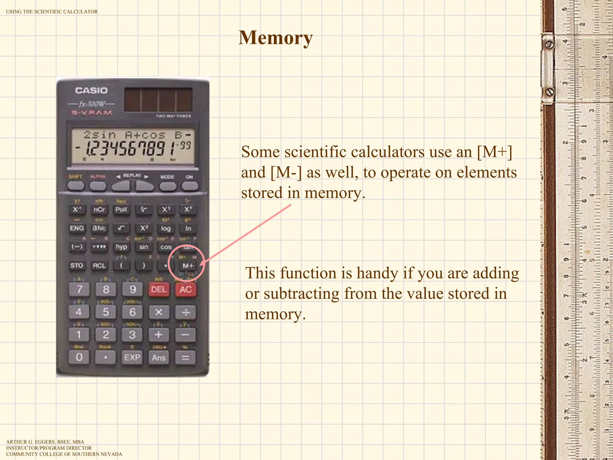 Using the scientific calculator | PPT