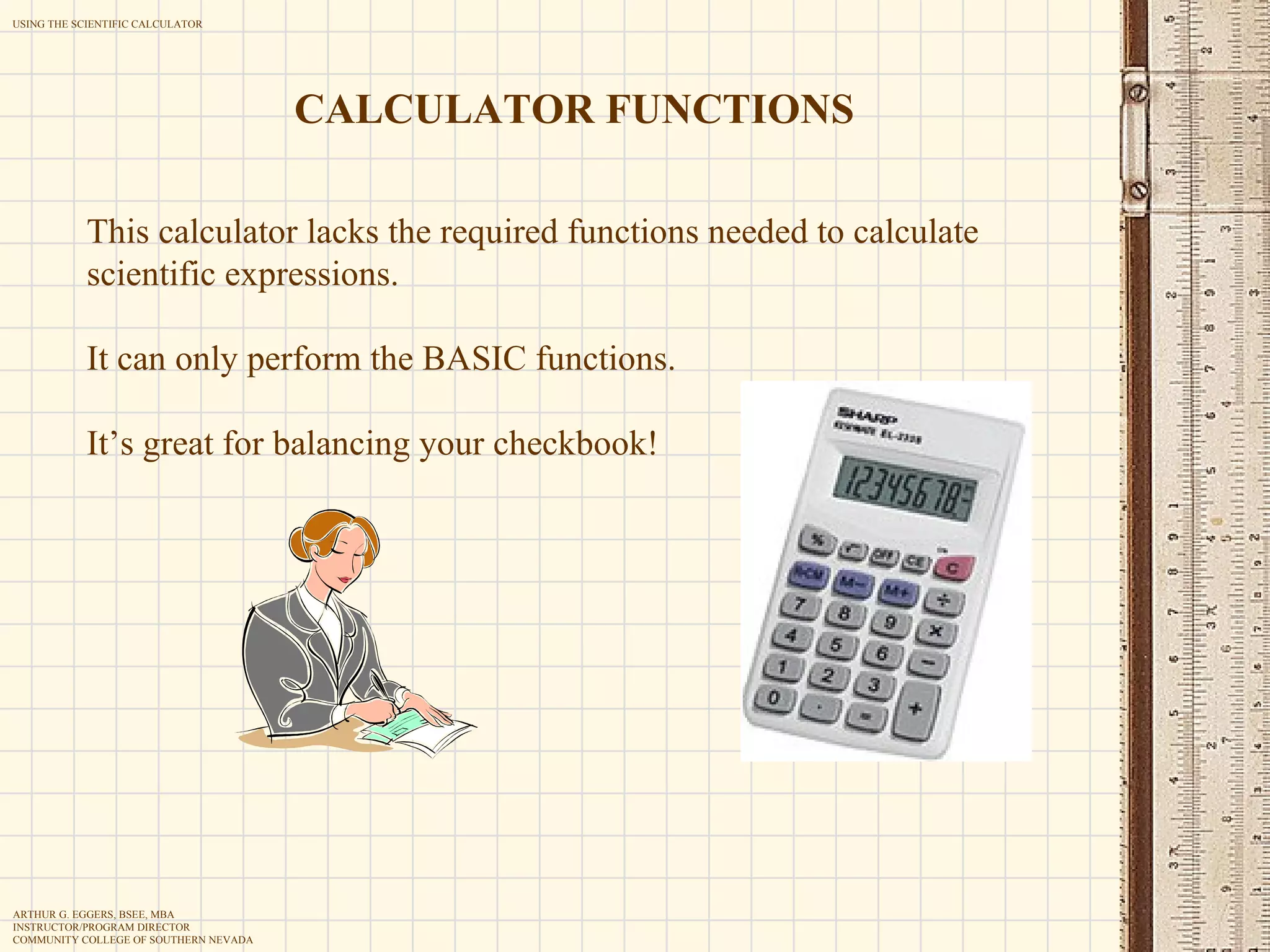 Using the scientific calculator | PPT