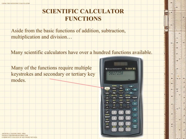 Using the scientific calculator | PPT