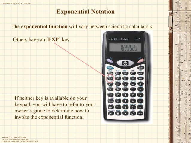 Using the scientific calculator | PPT