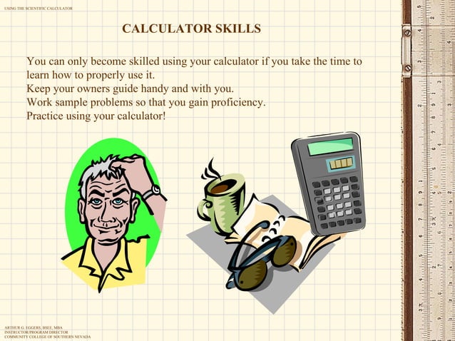 Using the scientific calculator | PPT