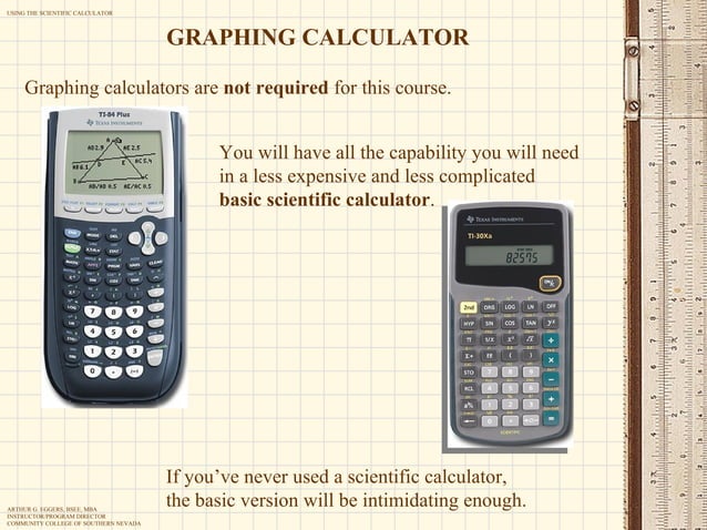 Using the scientific calculator | PPT