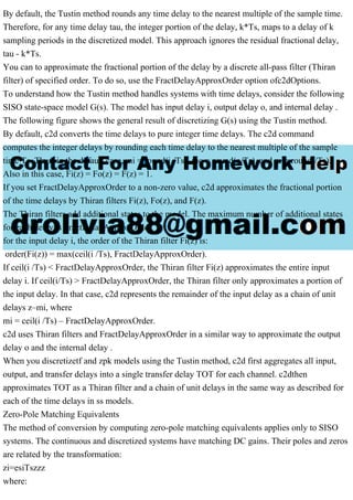 Using the Tustin equivalence with the prewarping method, fnd the dis.pdf