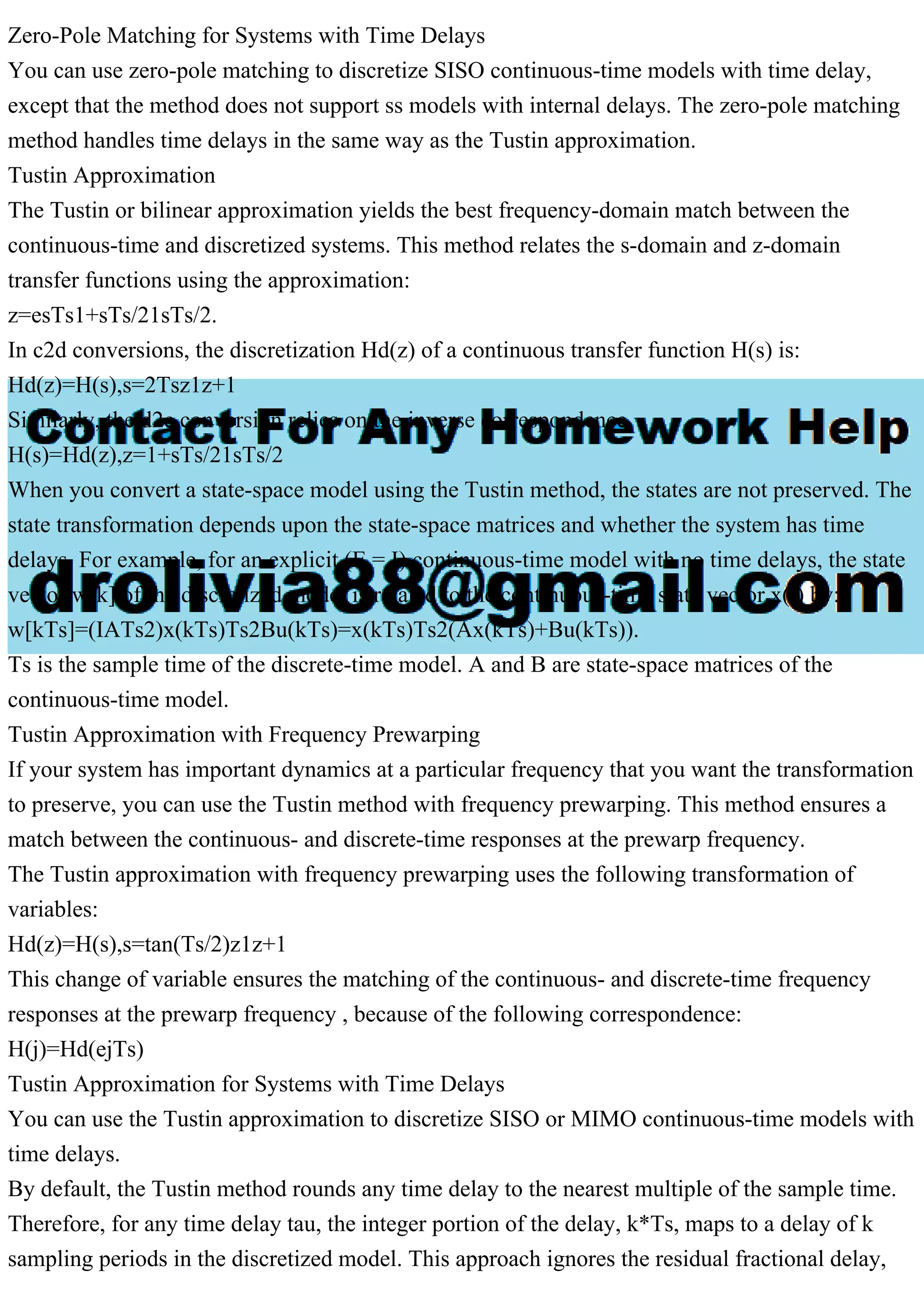 Using the Tustin equivalence with the prewarping method, fnd the dis.pdf