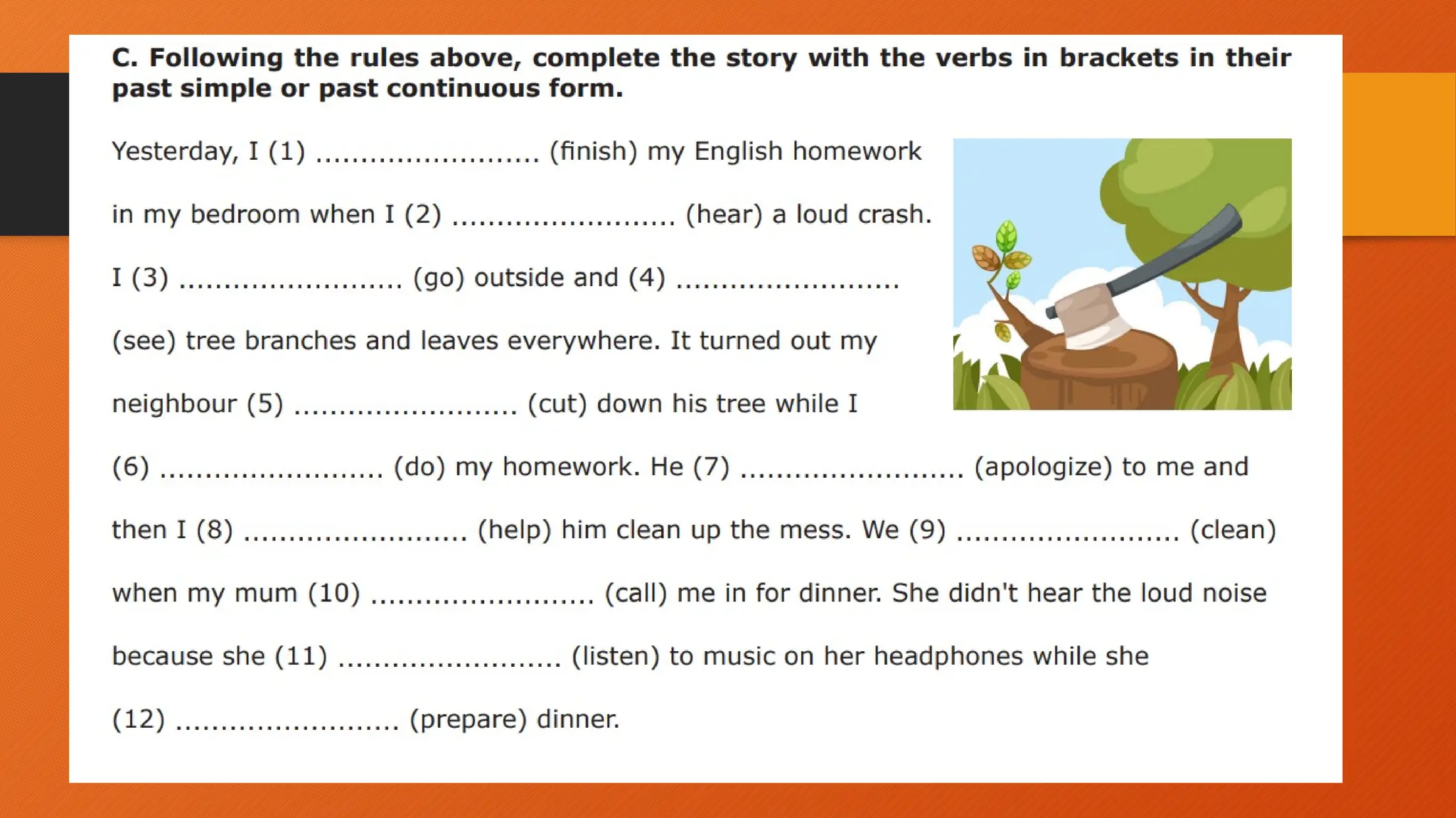 Using the two rules past continuous.pptx
