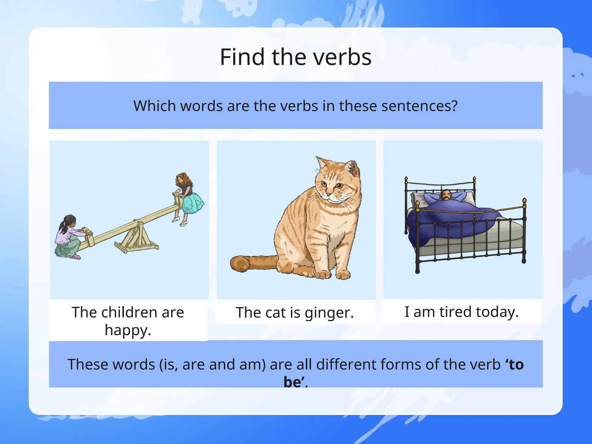 Using the Verb to be Present Tense Lesson Presentation.ppt