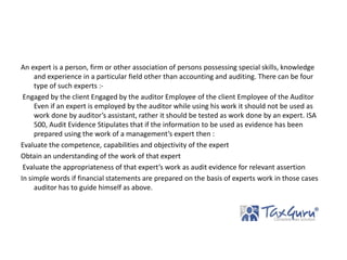Using the work of an Auditor’s Expert.pptx